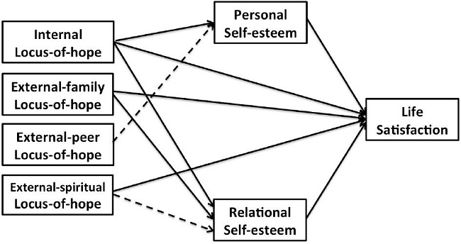 Hope and satisfaction with life: testing the mediating roles of self ...